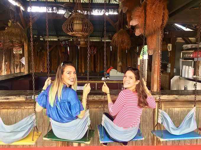 Happy diners discovering that Ohio's best-kept seafood secret was hiding in plain sight all along.