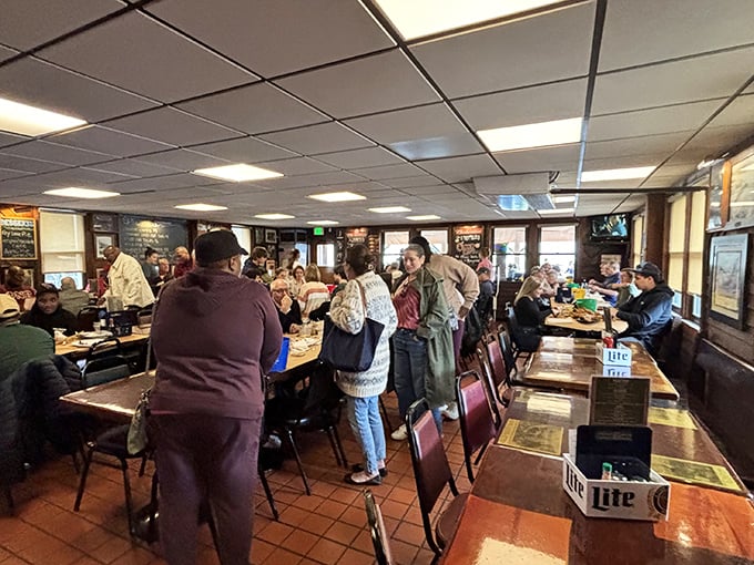 The weekend crowd at Cantler's represents a cross-section of Maryland life &ndash; all united in pursuit of perfectly steamed crustaceans.