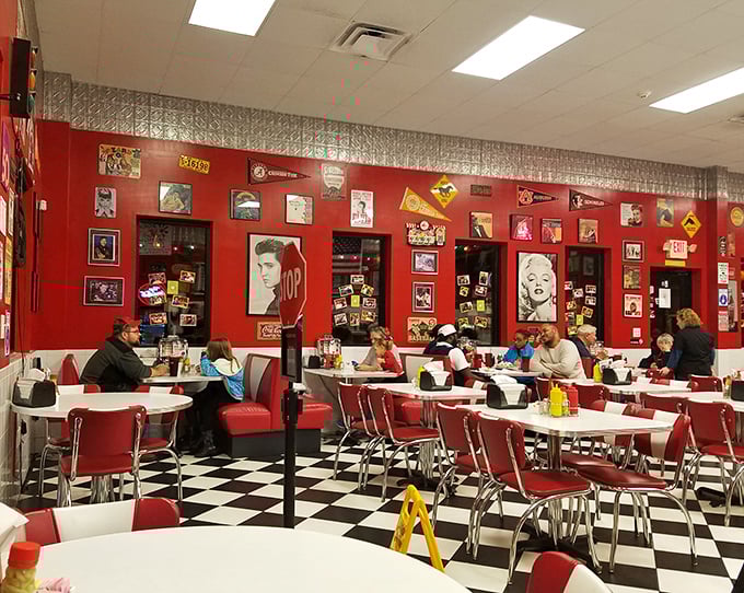 Where locals and travelers unite under the common belief that calories consumed under vintage Marilyn Monroe posters don't count.