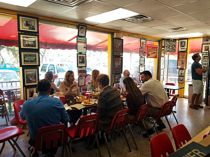 Lunchtime at Arbetter's brings together a cross-section of Miami &ndash; suits, t-shirts, and everyone in between united by hot dog love.