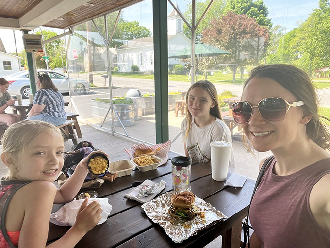 Family memories being made one bite at a time. These smiles tell you everything you need to know about The Mug.