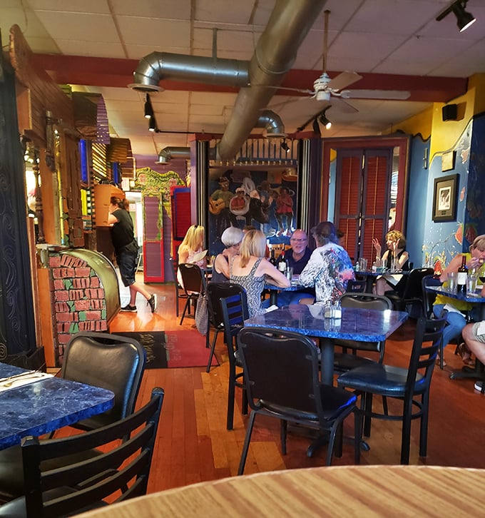 Where Akron gathers to escape to the coast. The blue marble-topped tables and vibrant walls create the perfect backdrop for seafood-fueled conversation.