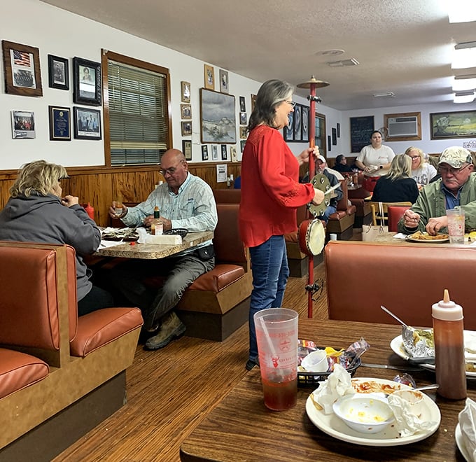 Happy diners discovering why locals have kept this seafood secret for so many years.