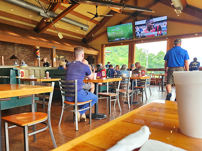 Where locals and travelers unite under the universal banner of "pass the napkins" and "yes, I'll definitely need a to-go box."