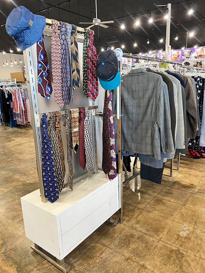 The tie collection alone could outfit a presidential debate, while those suit jackets are ready for their comeback tour.