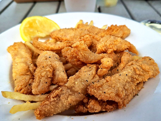 Grouper nuggets: proof that sometimes the best things in life are simple&mdash;just fresh fish, crispy coating, and a squeeze of lemon. Adult fish sticks that actually taste like fish.