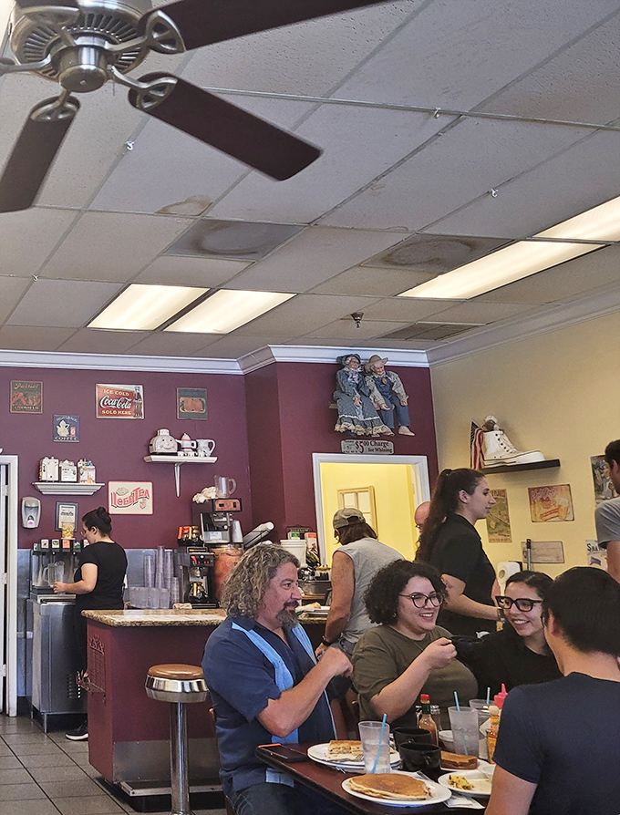 The real magic of diners happens when strangers become temporary family, sharing laughs over plates of food that remind us of simpler times.