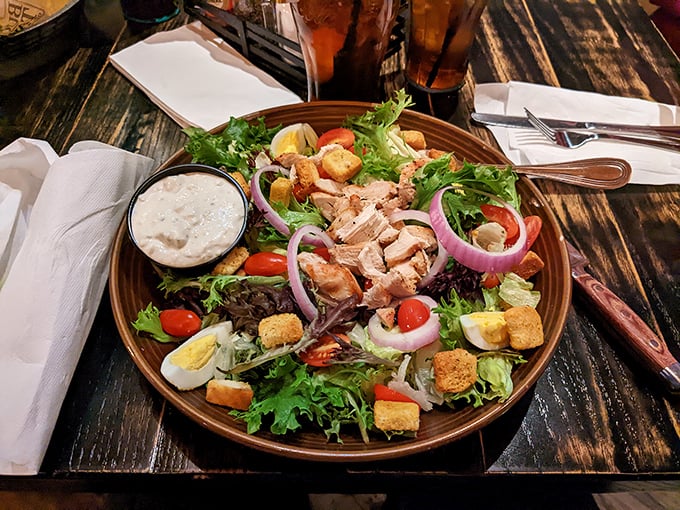 A salad that actually makes you forget you're eating vegetables. The kind of healthy choice that doesn't feel like punishment.