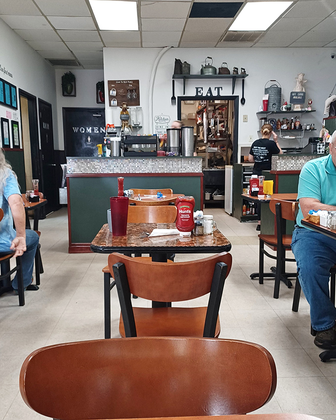 The dining room buzzes with satisfied customers enjoying meals that taste like Sunday morning at grandma's house.