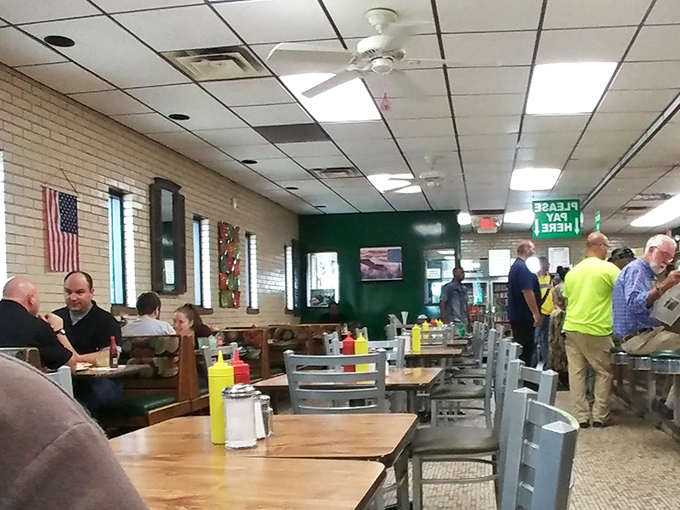 Classic Americana on display&mdash;from the ceiling fans to the American flag, Superior Restaurant embodies the timeless charm of the neighborhood diner.
