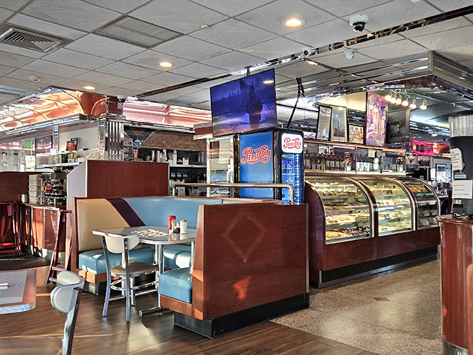 Where chrome meets comfort – Broadway's interior has that reassuring gleam that says, "Yes, we've been doing this right for decades."