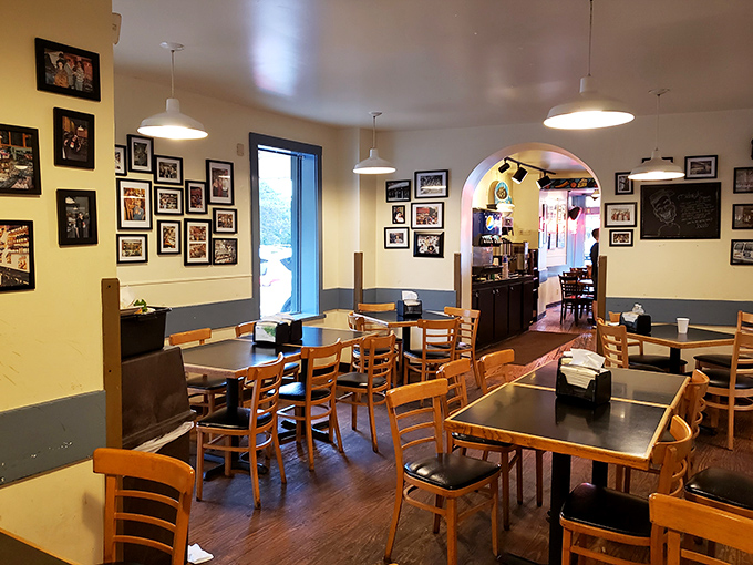 Where sandwich dreams come true &ndash; walls adorned with memories and tables ready for your next epic food adventure.