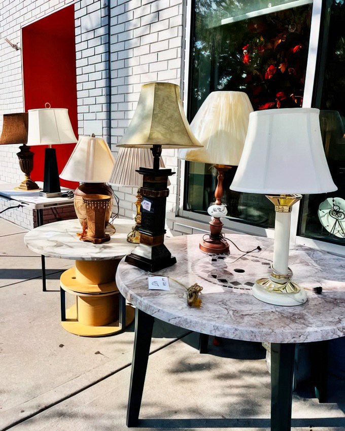 The lamp brigade stands at attention, each one ready to illuminate your home with character and charm.