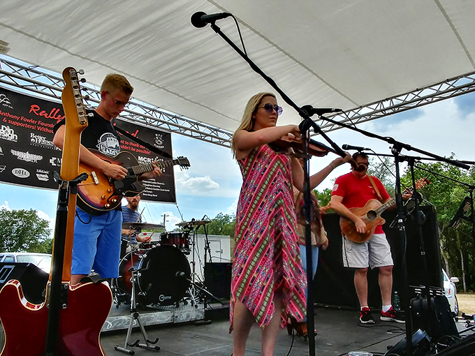 Not just trains! The museum grounds transform for special events featuring live music, proving that railroad culture has its own distinctive rhythm and soul.