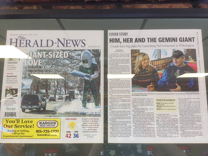 Local newspaper coverage proves that some stories are literally too big to ignore, especially when they're wearing green jumpsuits.