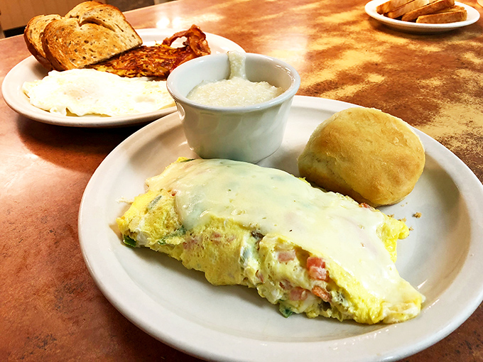 An omelet that's having an identity crisis with gravy&mdash;and we're all better for this delicious confusion of breakfast boundaries.