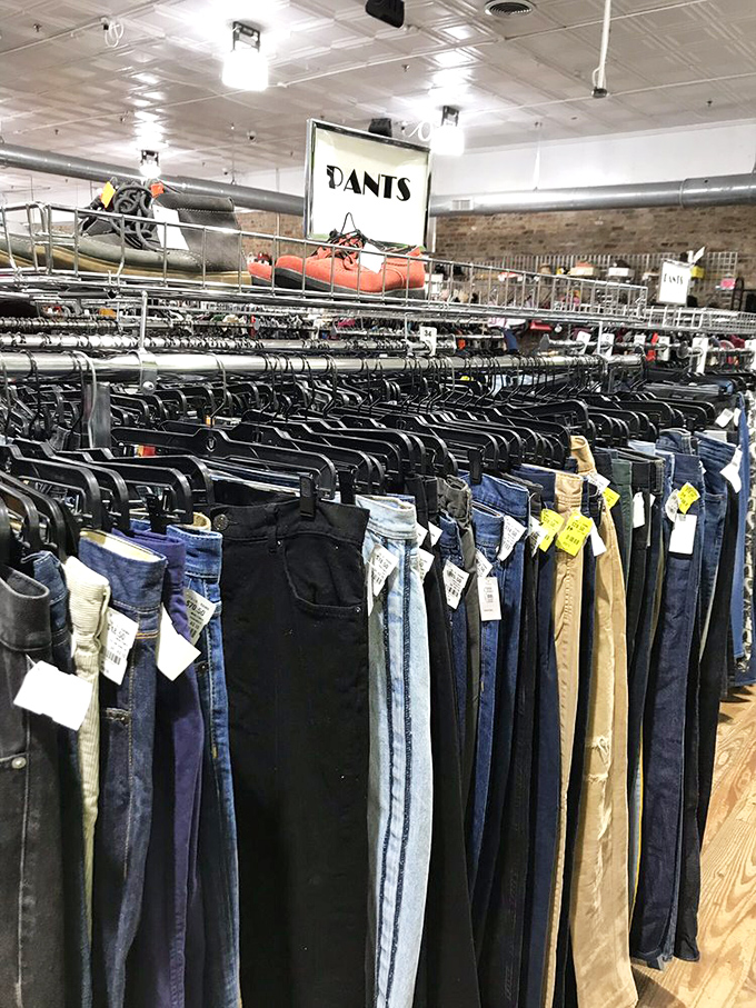 The denim section alone justifies the trip&mdash;a sea of blues where vintage Levi's mingle with contemporary brands in perfect harmony.