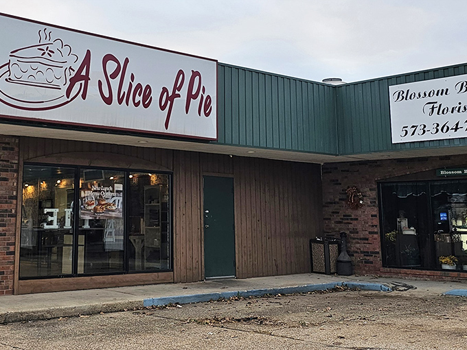 Where pilgrims park before their pie odyssey begins. Each car represents someone about to have one of the best dessert experiences of their life.