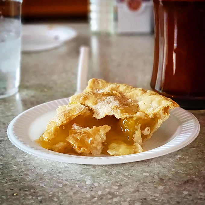 This peach pie doesn't just whisper summer &ndash; it belts it out like Aretha Franklin. The glistening filling practically sings through the flaky crust.