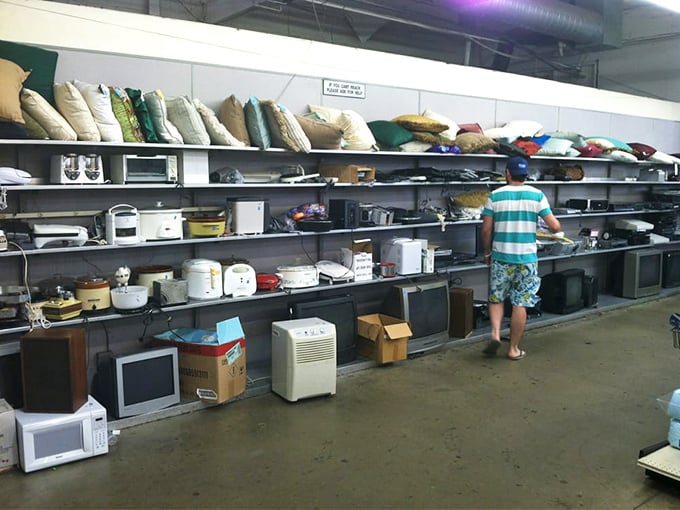 Small appliance nirvana&mdash;where rice cookers and microwaves patiently wait for kitchen counter redemption.