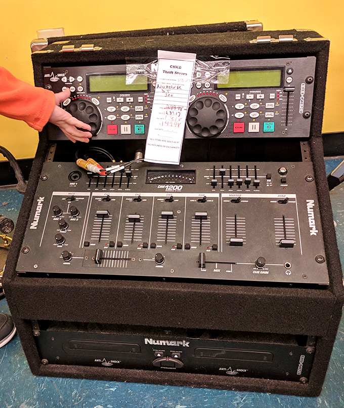DJ equipment that costs less than a concert ticket! Someone's abandoned music career becomes your next party's secret weapon.