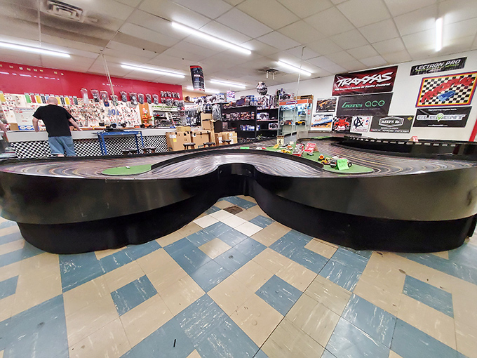 The racing track brings out everyone's inner speed demon, where miniature cars create maximum excitement.