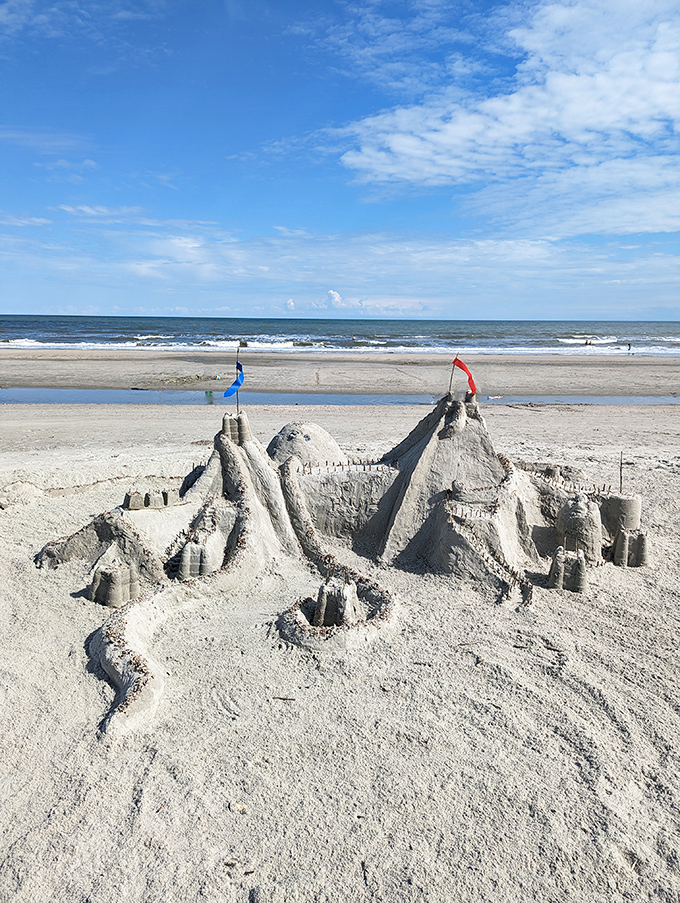 Amateur architecture at its finest&mdash;this sandcastle showcases the temporary art form that brings out the creative child in every beach visitor.