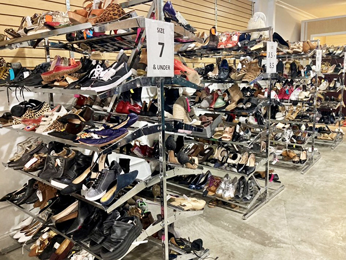 The shoe department rivals Imelda Marcos' closet, minus the political controversy and with significantly better pricing.