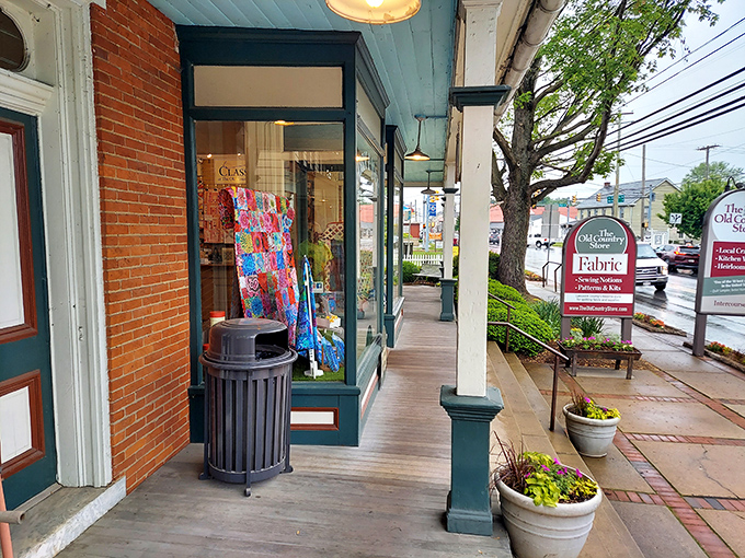 Peaceful sidewalks where the biggest decision is choosing which delicious restaurant to visit next for lunch.
