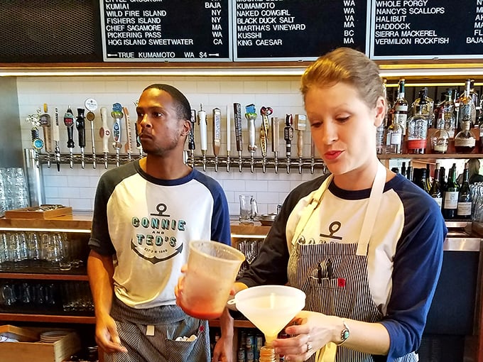 The staff moves with the choreographed precision of people who know their seafood isn't just food&mdash;it's an experience worth getting right.