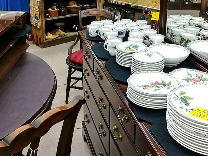 Grandma's china pattern you thought was lost forever? It's probably hiding right here, ready for new Sunday dinners and holiday memories.