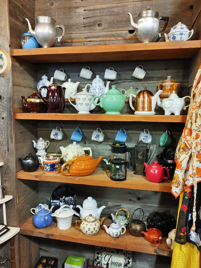 Teapot heaven! From elegant porcelain to funky mid-century designs, this collection would make the Mad Hatter cancel all other tea party reservations.