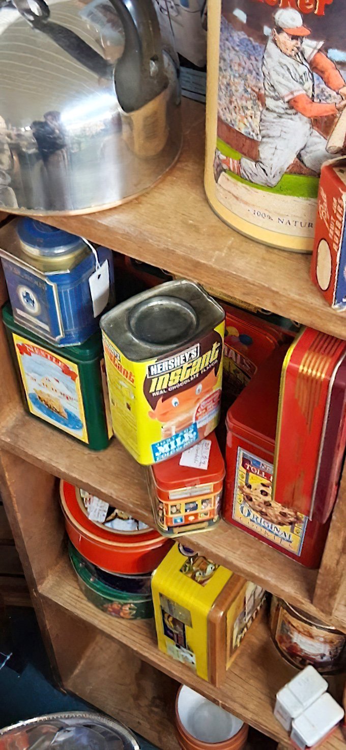 Vintage tins showcase the golden age of American advertising. That Hershey's container probably held someone's secret cookie stash in 1965&mdash;what will you store in it?