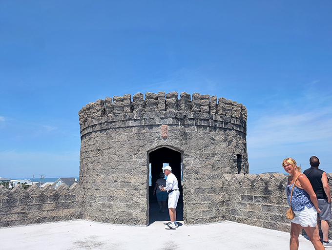 Visitors explore every nook and cranny, their wonder evident as they discover each architectural treasure.
