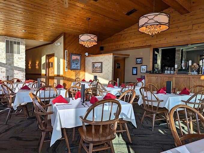 Elegant dining room details like crisp linens and warm lighting transform every meal into a special occasion worth remembering.
