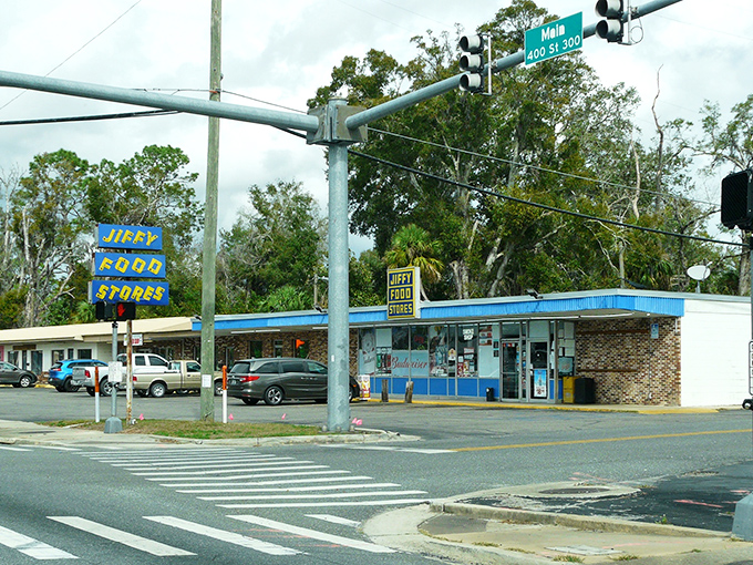 The Jiffy store stands as Chiefland's practical side, where everyday necessities don't require big-city prices or retirement splurges.