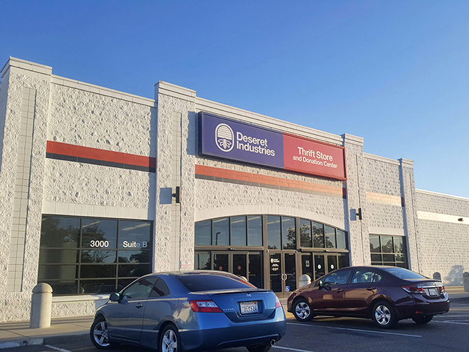Deseret Industries' clean lines and ample parking promise a stress-free thrifting adventure inside.