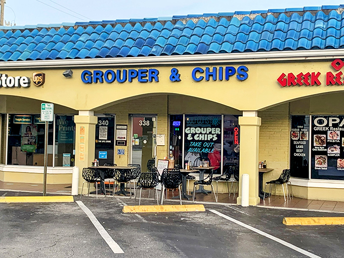 "Grouper & Chips" gets straight to the point&mdash;no fancy name needed when your food speaks this loudly! Naples' strip mall sensation delivers the goods.