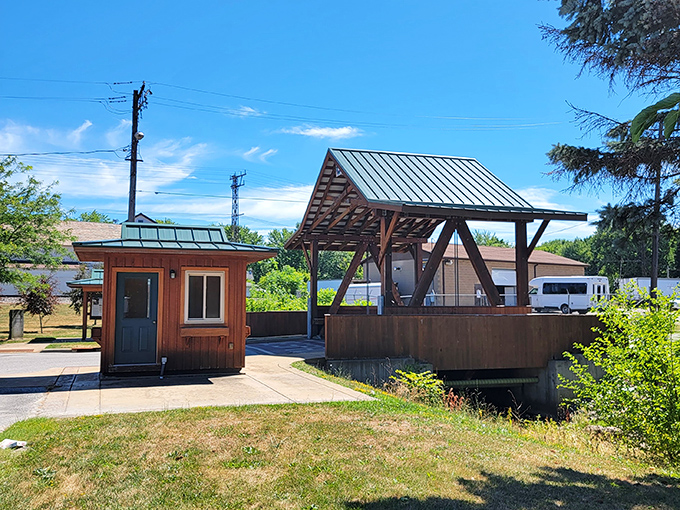 West Liberty reimagines history as community space. Old bones, new purpose—brilliant adaptation!