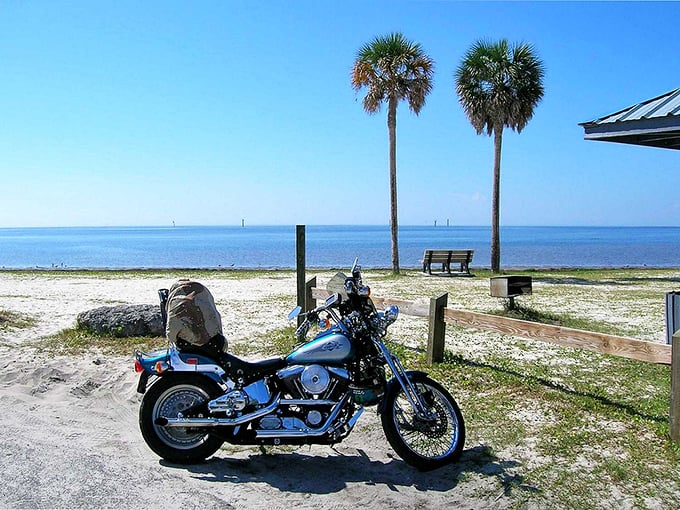 Motorcycles and palm trees &ndash; the unexpected pairing that makes Florida's hidden coastal roads a joy to discover.