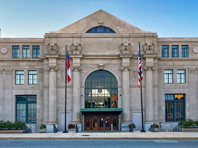 Macon's impressive Terminal Station stands as a magnificent reminder of when train travel was the height of sophistication.