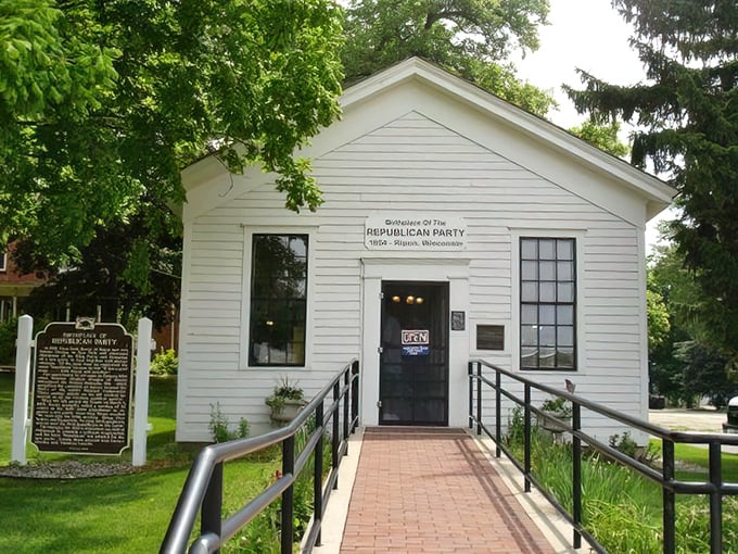 Ripon's Little White Schoolhouse, birthplace of the Republican Party, stands as a humble reminder that big ideas can start in small places.
