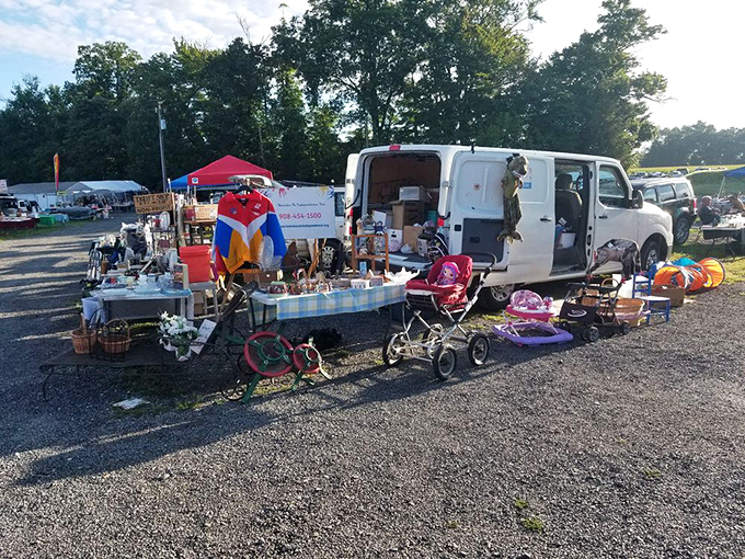 Framed artwork leans against tables at Blue Ridge, waiting for someone to give these orphaned pieces a forever home on their wall.