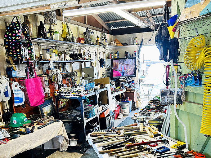 Tools of all trades line the walls at Bussey's. This workshop wonderland would make any DIY enthusiast's heart skip a beat.