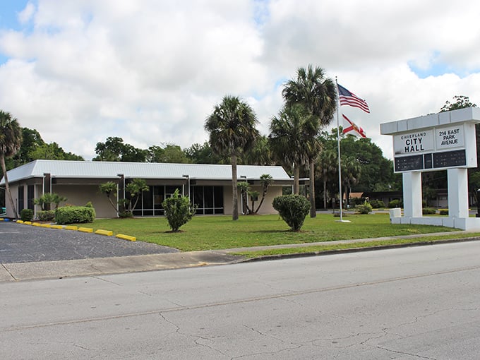 Chiefland's modest city hall reflects the town itself&mdash;unpretentious, practical, and perfectly suited for budget-conscious retirees.