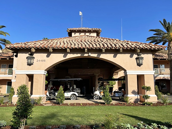 Harris Ranch rises from the valley like a Spanish mirage. This isn't just a restaurant – it's a beef lover's oasis.