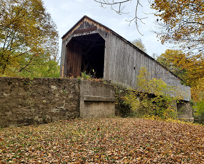 Weather-beaten wood tells tales of countless crossings&mdash;a bridge that's not just a way across, but a journey back in time.