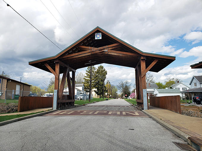 Open-air design invites gatherings where history meets modern needs. Preservation with a practical twist!