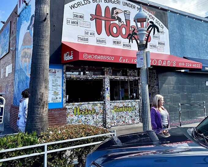 The ultimate surfer's paradise isn't the beach &ndash; it's this sticker-covered burger joint where calories don't count and napkins are essential.