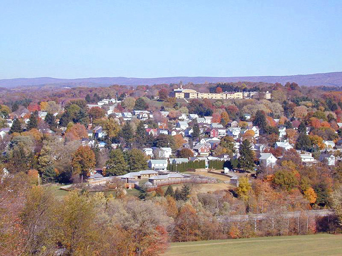 Fort Ligonier's reconstructed wooden walls and cannon remind us that this picturesque town once stood at the edge of the American frontier.